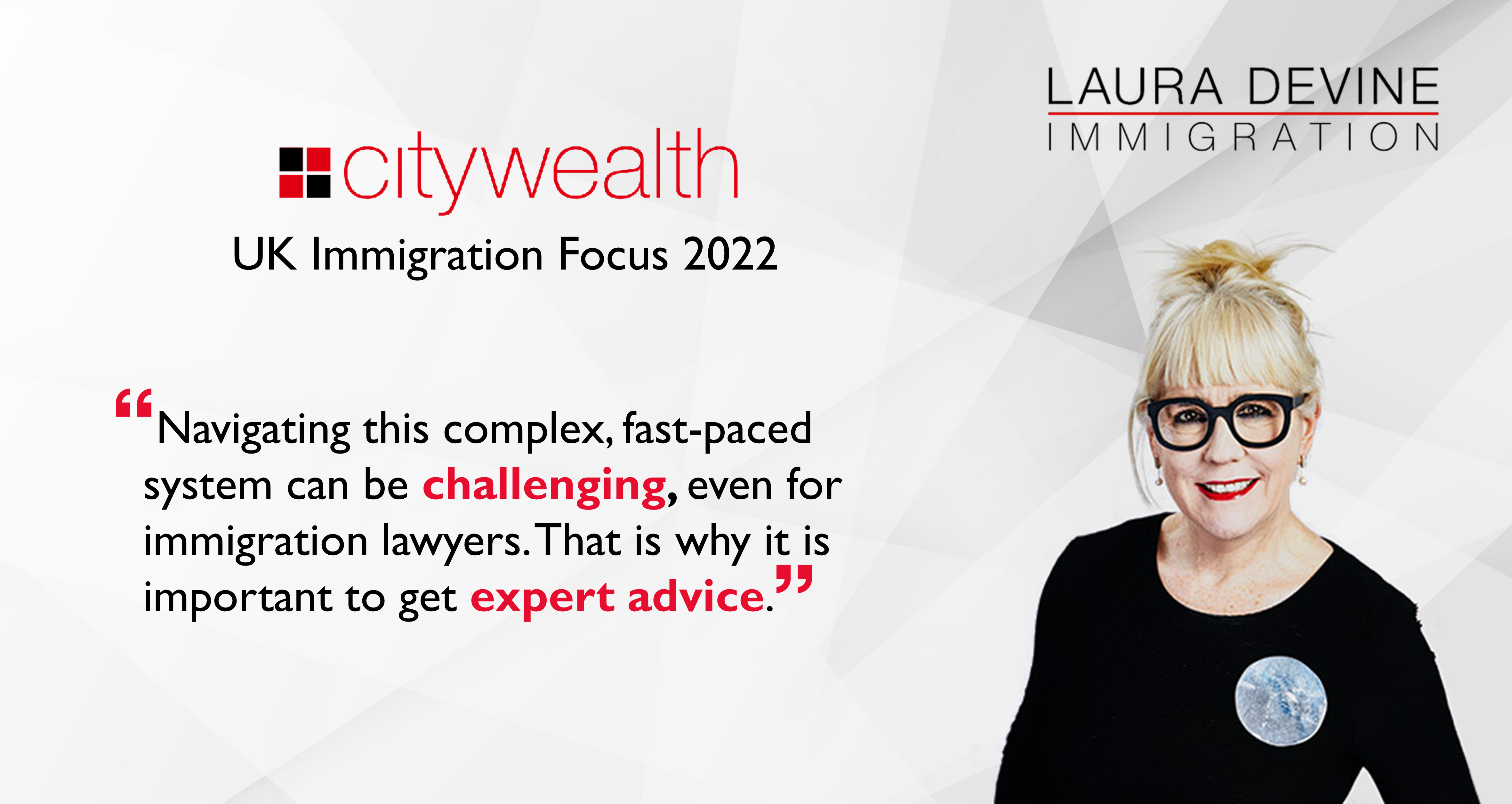 Laura Devine writes for Citywealth | Laura Devine Immigration