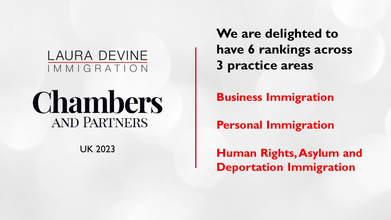 Chambers UK 2023 | Laura Devine Immigration